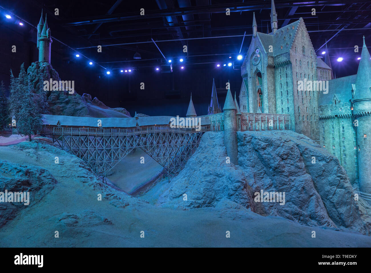 Section of the giant Hogwarts Castle model that was used in film ...