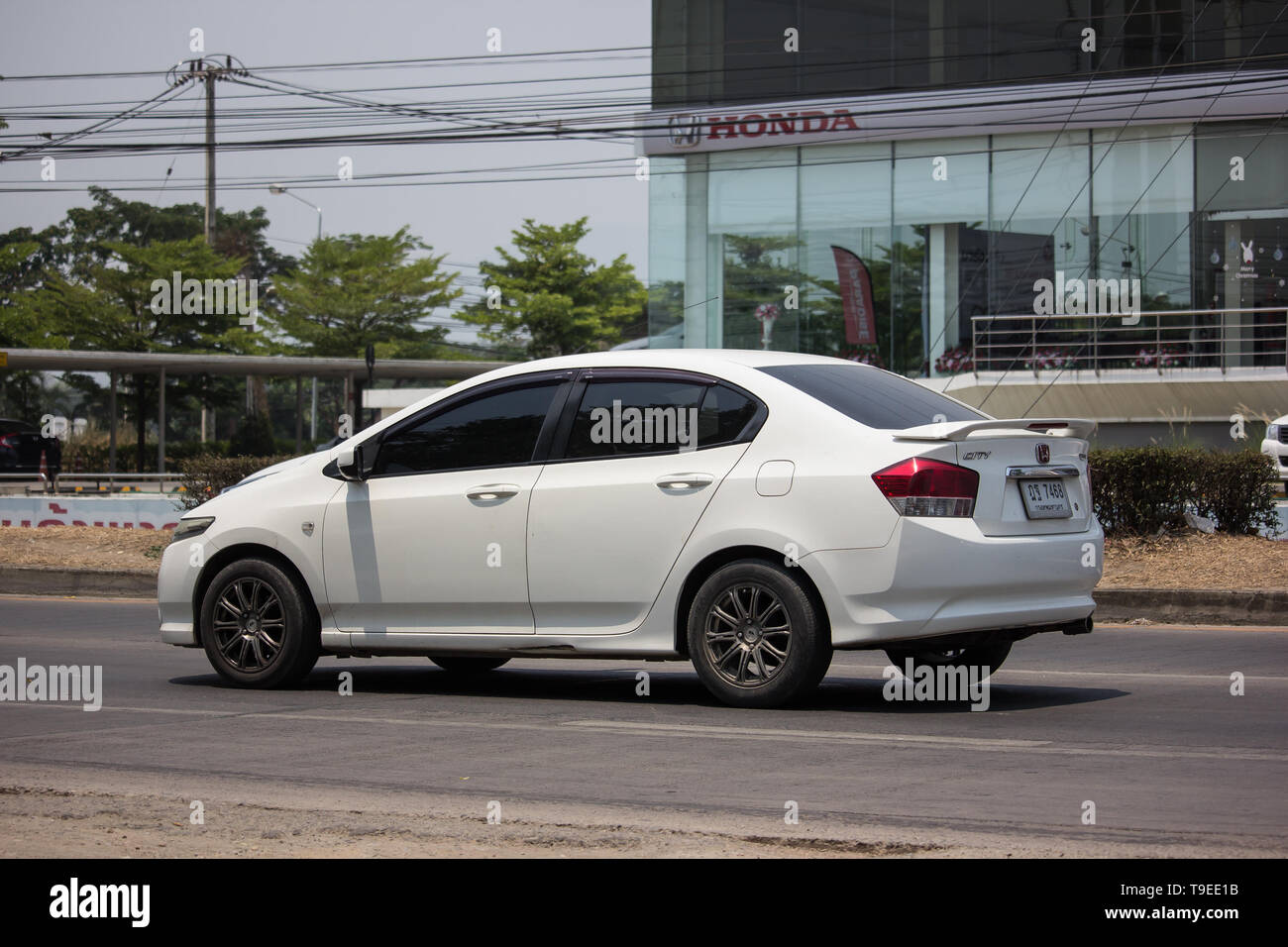 Chiangmai, Thailand - April 30 2019: Private Honda City Compact car ...