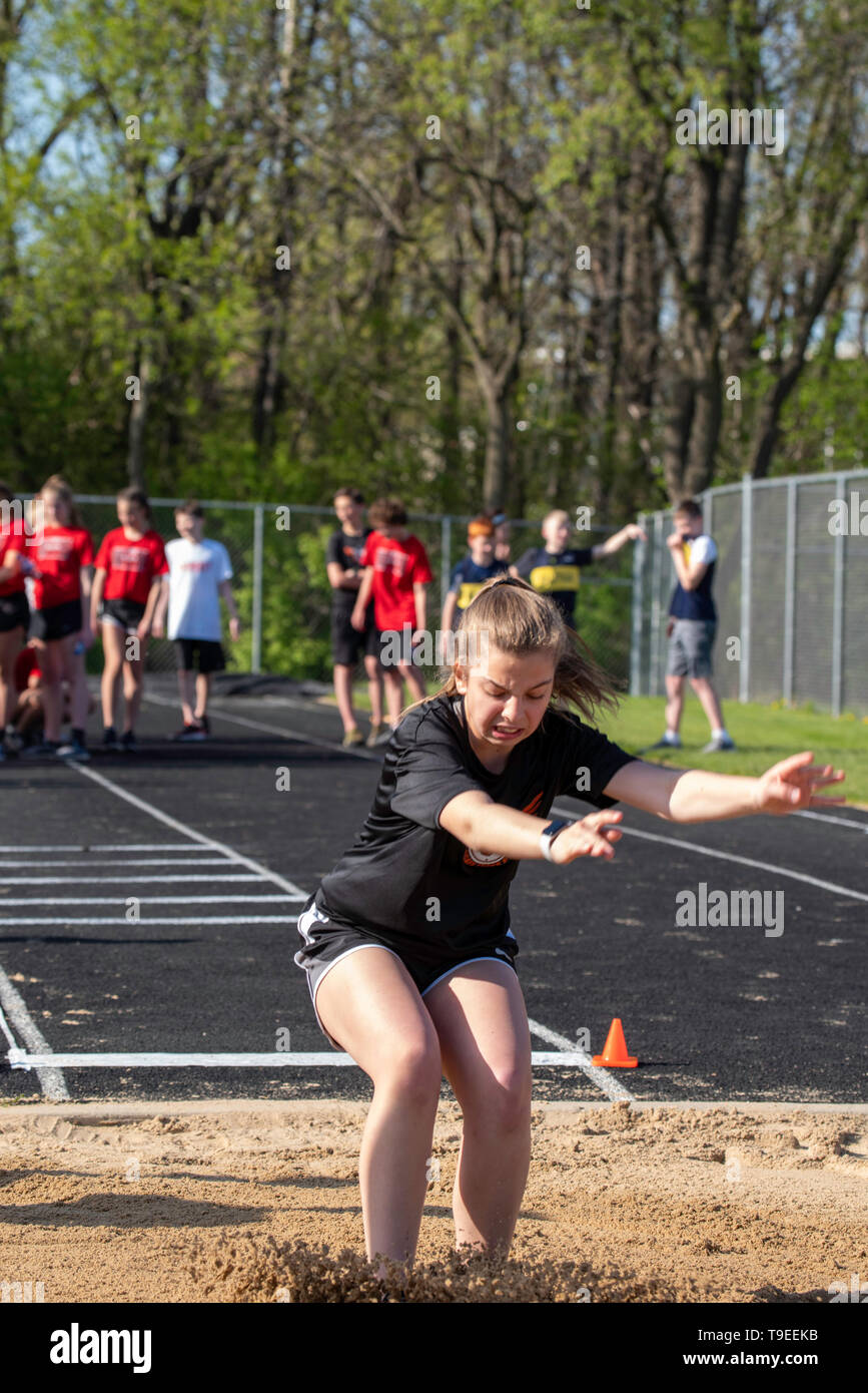 Middle School Track And Field High Resolution Stock Photography and ...