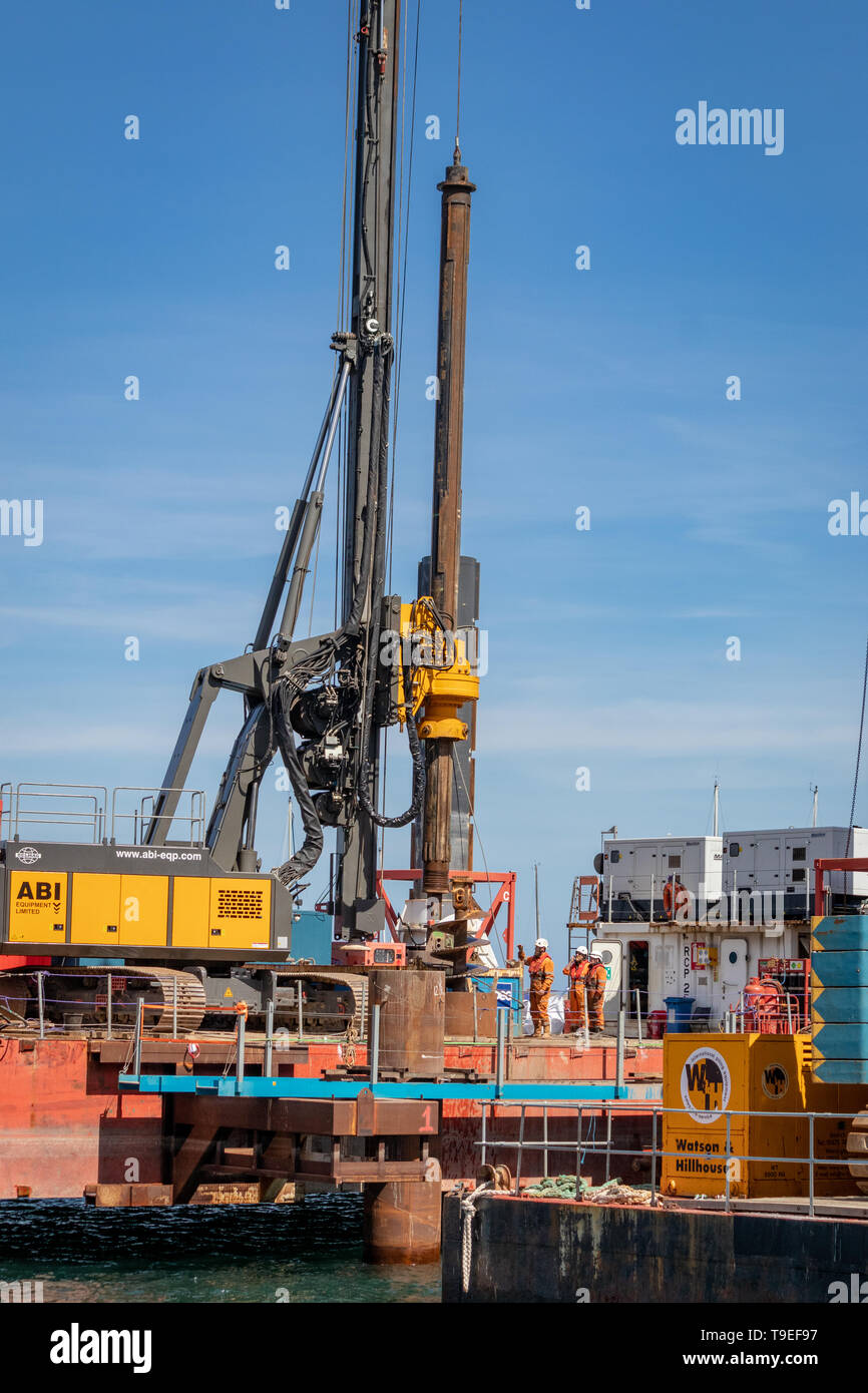 Drilling Foundations for the Construction of the New Shellfish Jetty at ...