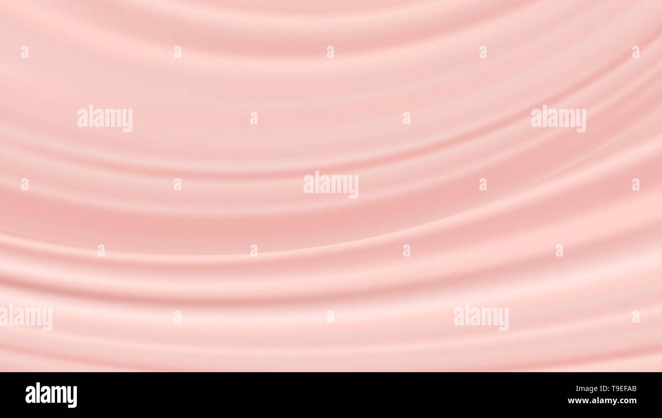 Vector realistic drapery of red fabric. Decorative background of rose ...