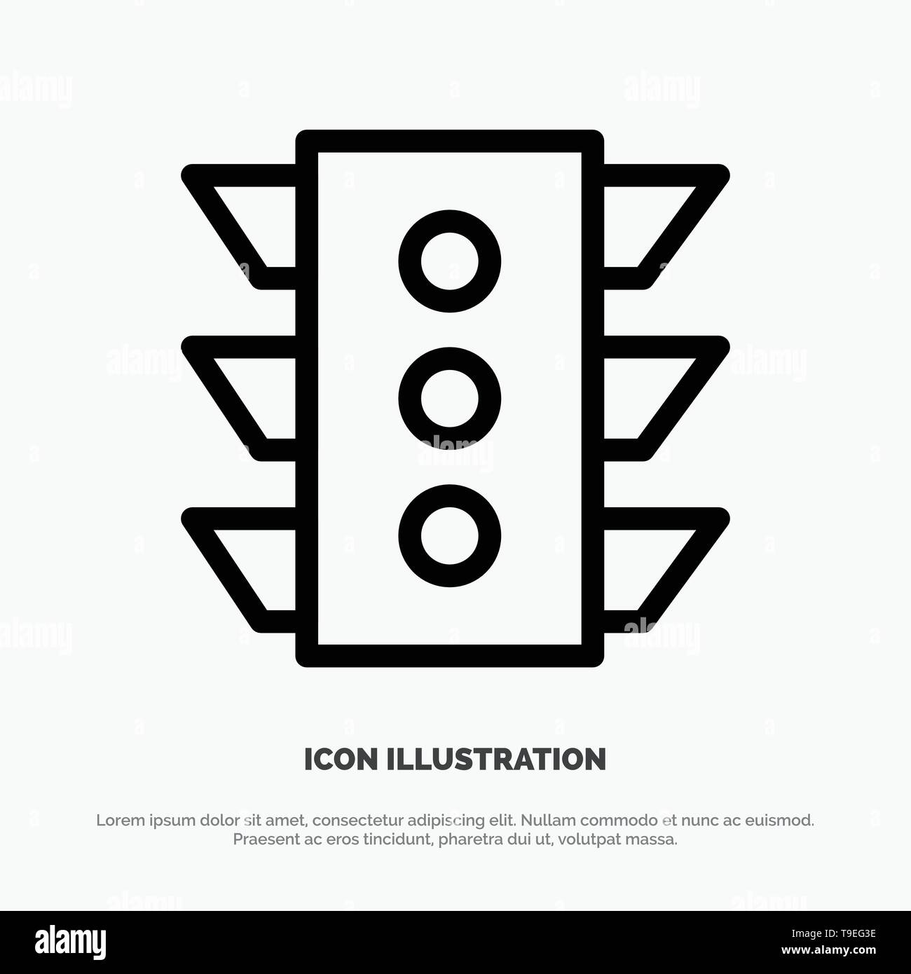 Light, Traffic, signal, Navigation, rule Line Icon Vector Stock Vector ... Light, Traffic, signal, Navigation, rule Line Icon Vector Stock Vector ...
