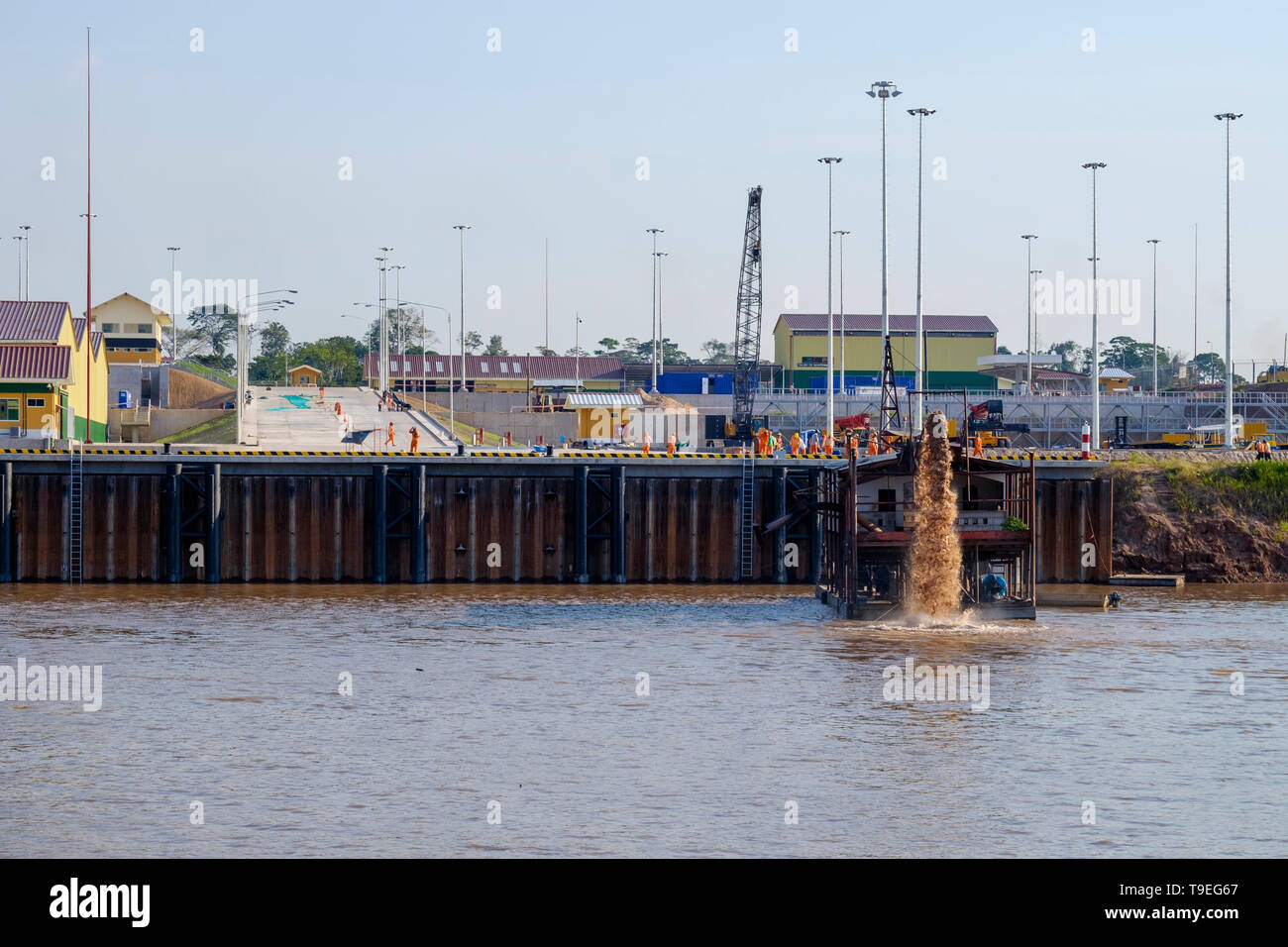 Works on the Terminal Port of Yurimaguas on Huallaga River by COPAM ...