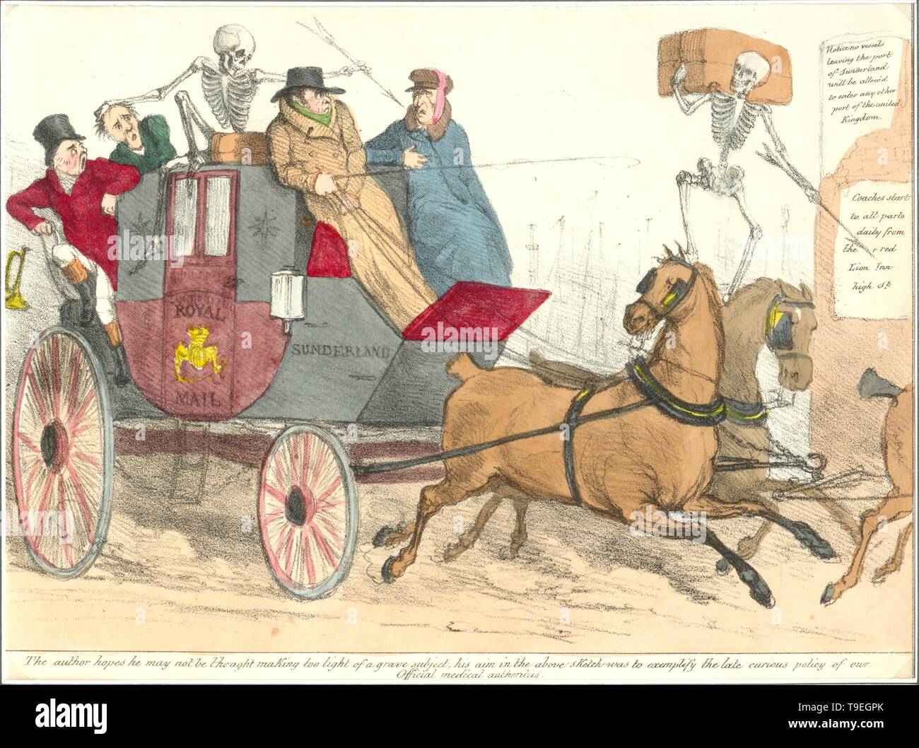 The Sunderland Mail Coach 1831 Stock Photo - Alamy