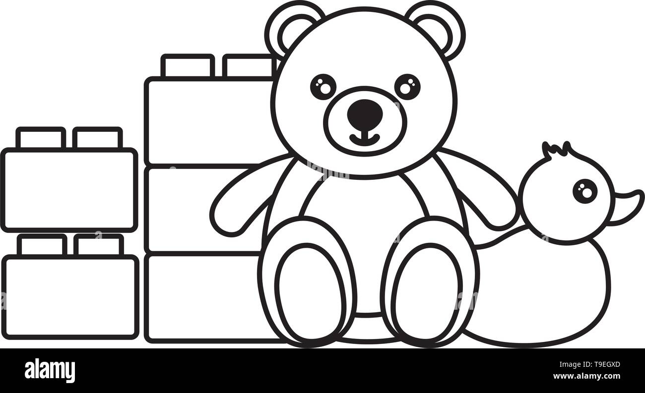 Bear bricks Stock Vector Images - Alamy