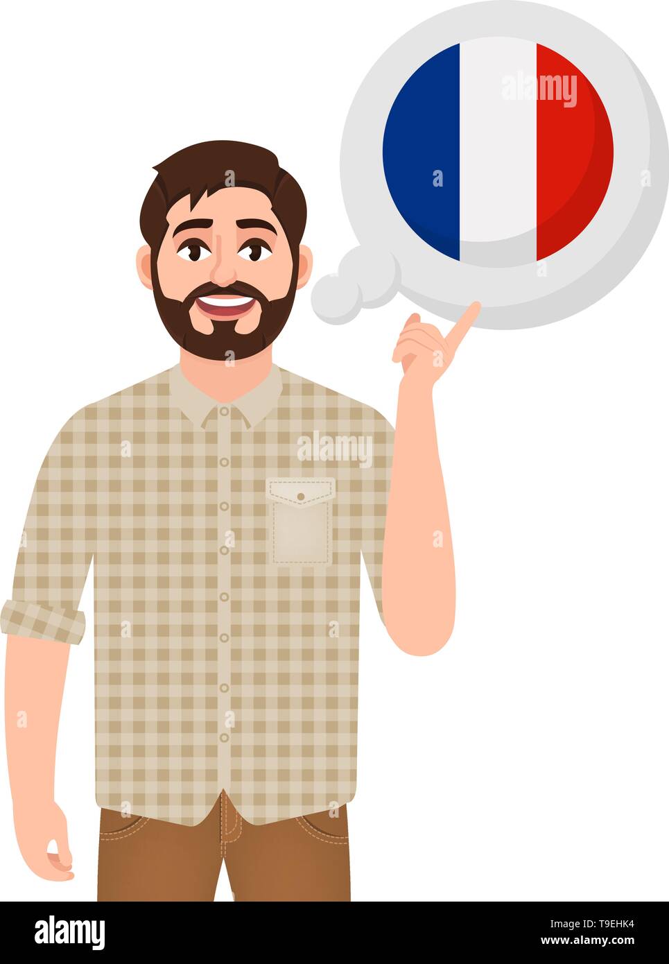 France man Stock Vector Images - Alamy