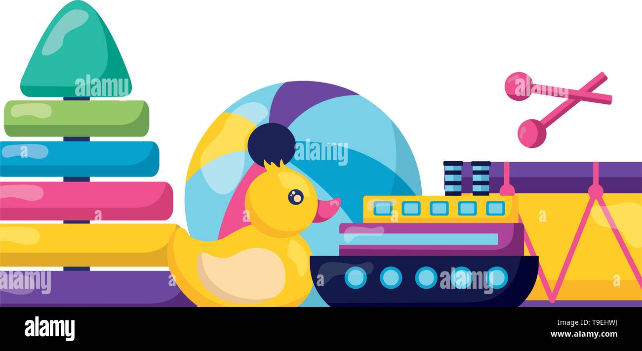 kids toys design Stock Vector Image & Art - Alamy