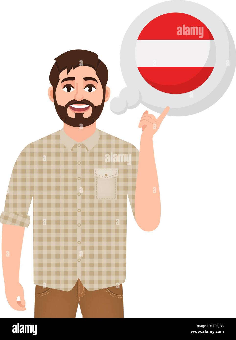 Traveler thinking Stock Vector Images - Alamy