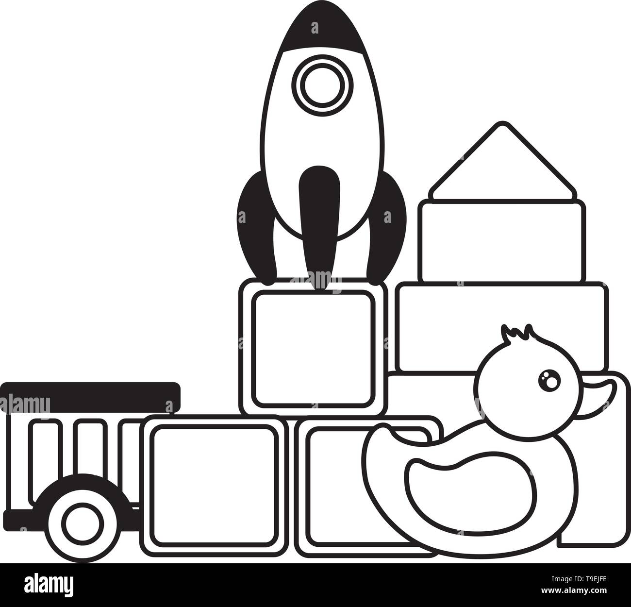 kids toys design Stock Vector Image & Art - Alamy