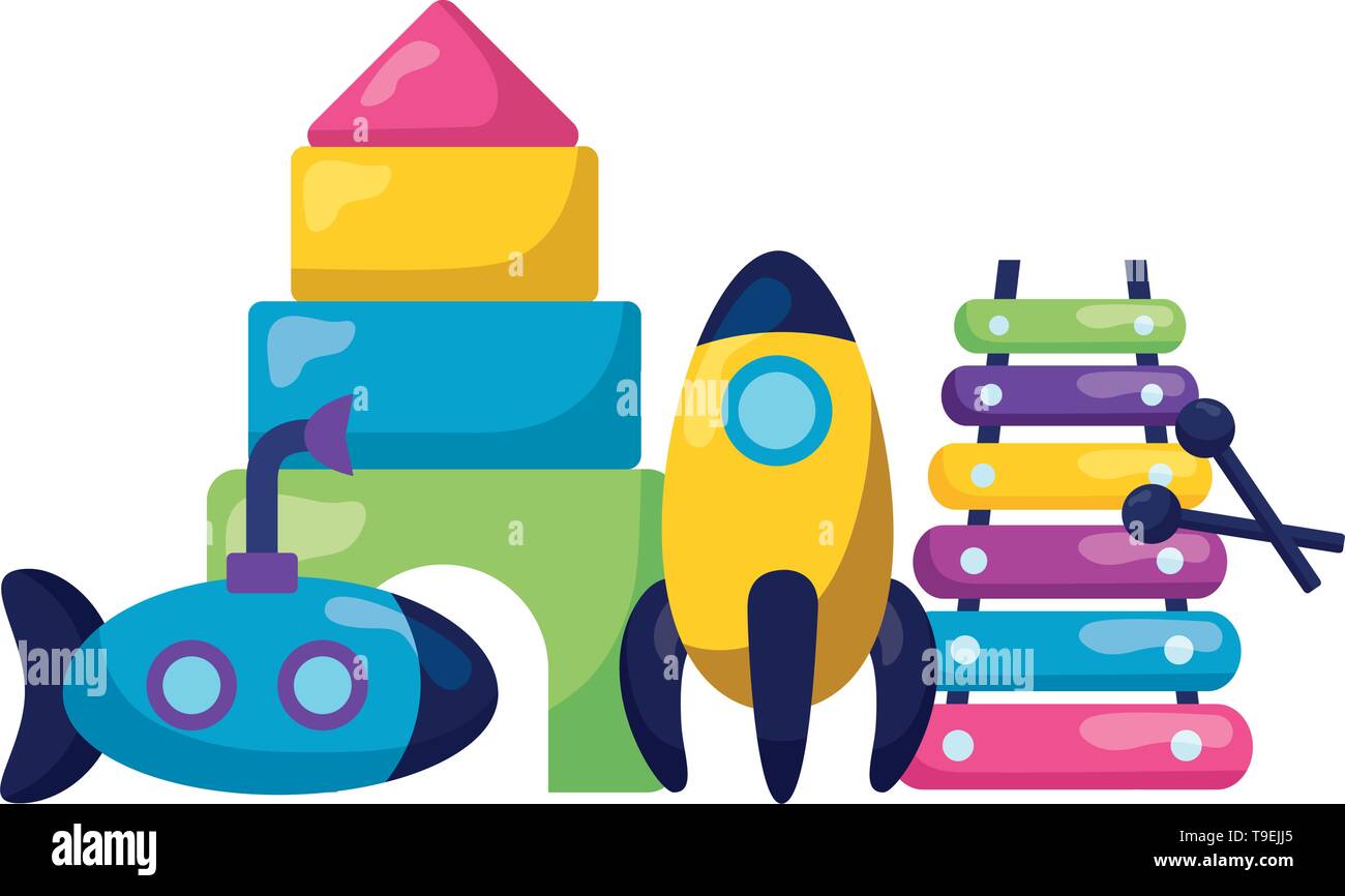 kids toys design Stock Vector Image & Art - Alamy