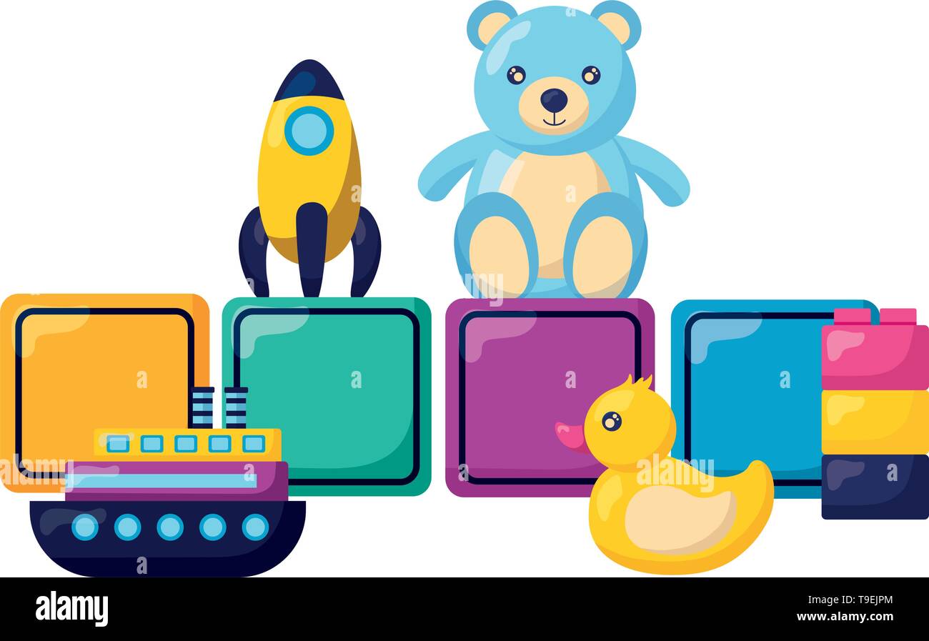 kids toys design Stock Vector Image & Art - Alamy