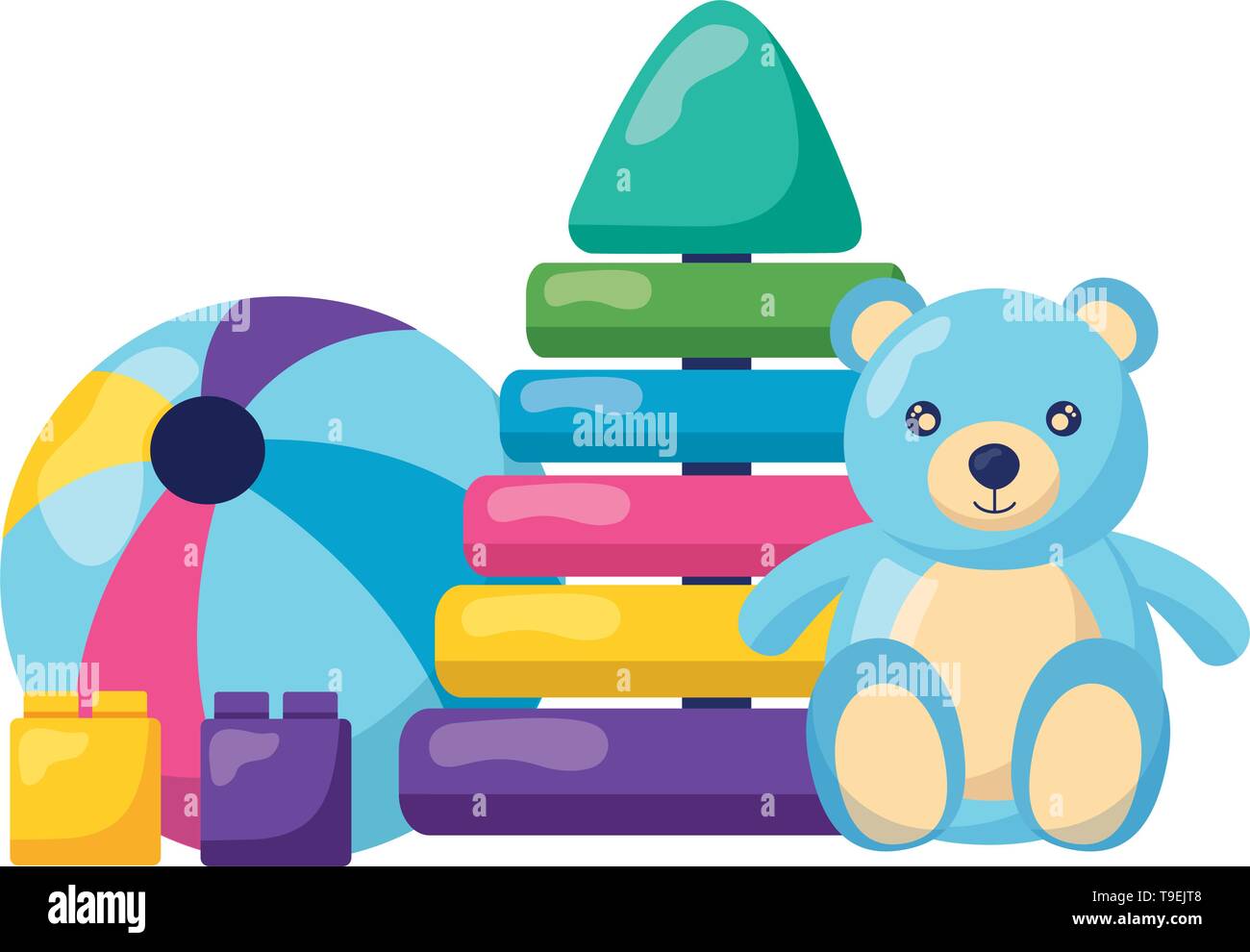 kids toys design Stock Vector Image & Art - Alamy