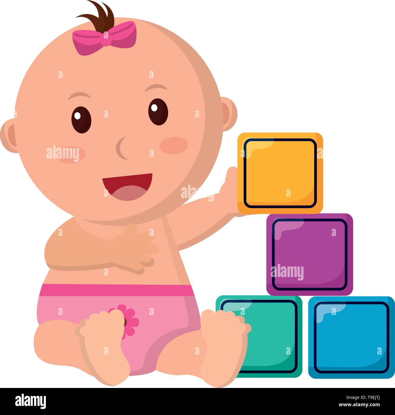 baby girl toys Stock Vector Image & Art - Alamy