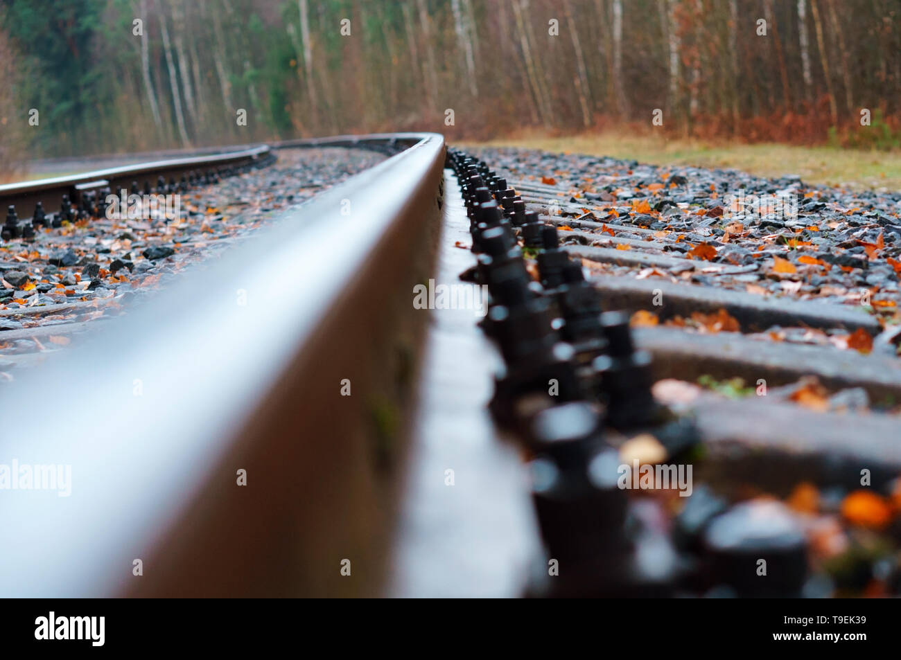 Railway track merging hi-res stock photography and images - Alamy