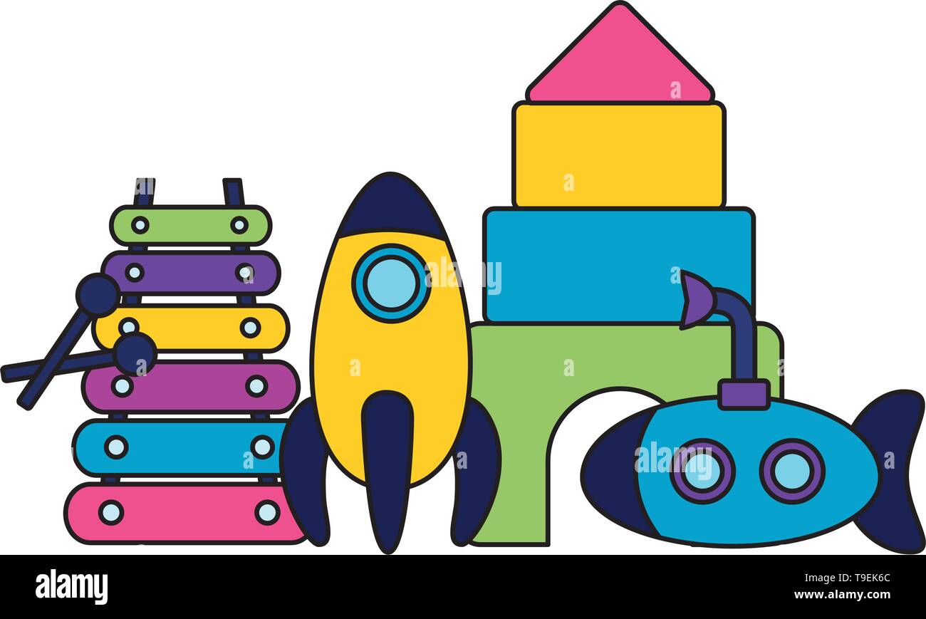 kids toys design Stock Vector Image & Art - Alamy