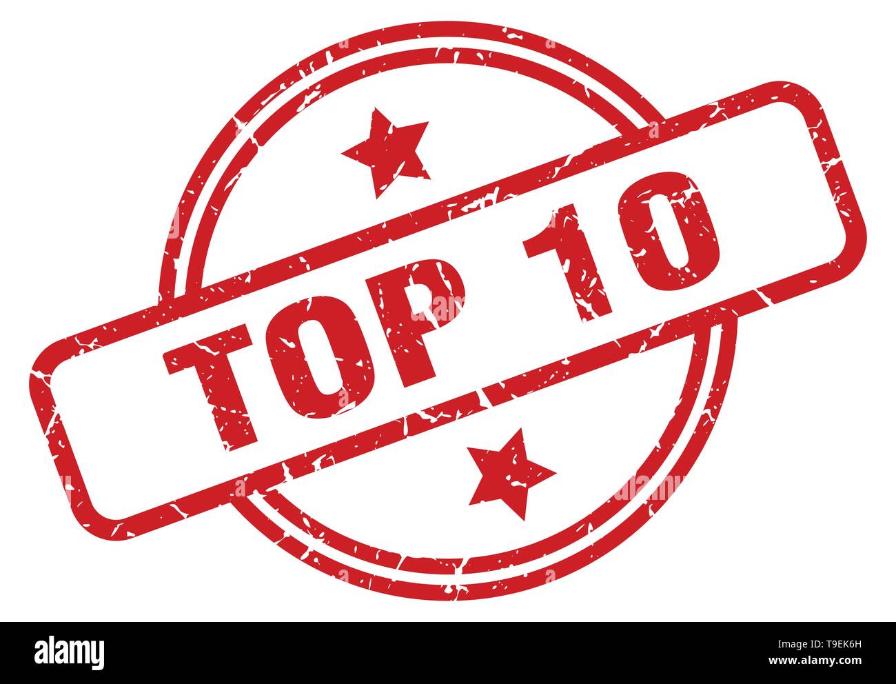 top 10 round grunge isolated stamp Stock Vector Image & Art - Alamy