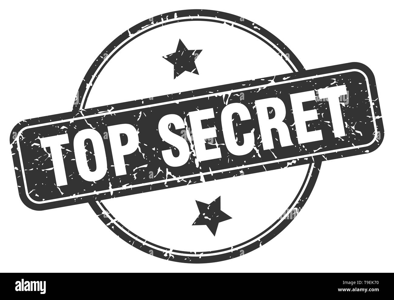 top secret round vintage grunge stamp Stock Vector Image & Art - Alamy