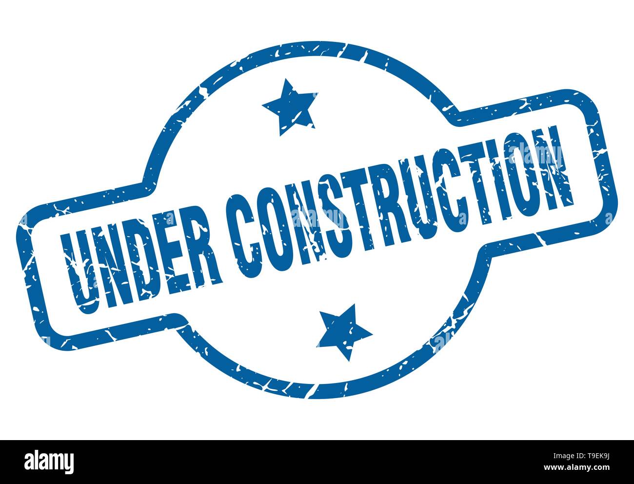 under construction vintage stamp. under construction sign Stock Vector ...