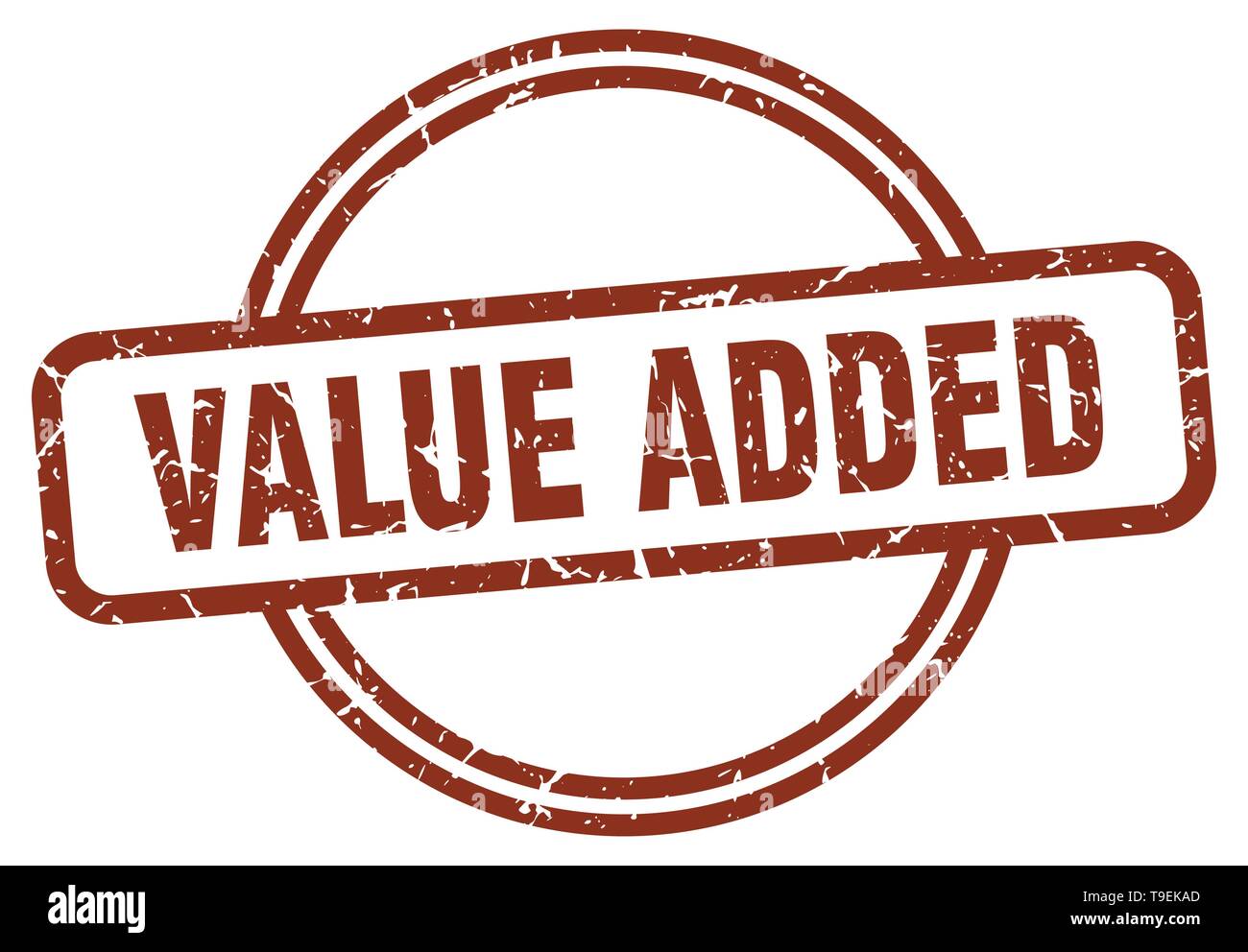 value added stamp isolated on white Stock Vector Image & Art - Alamy