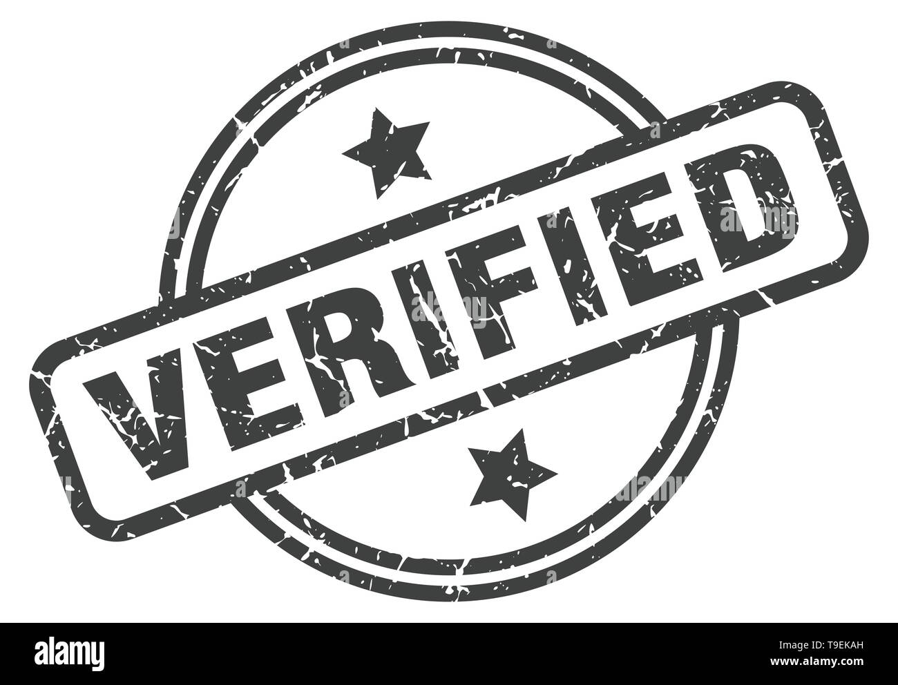 verified stamp isolated on white Stock Vector Image & Art - Alamy