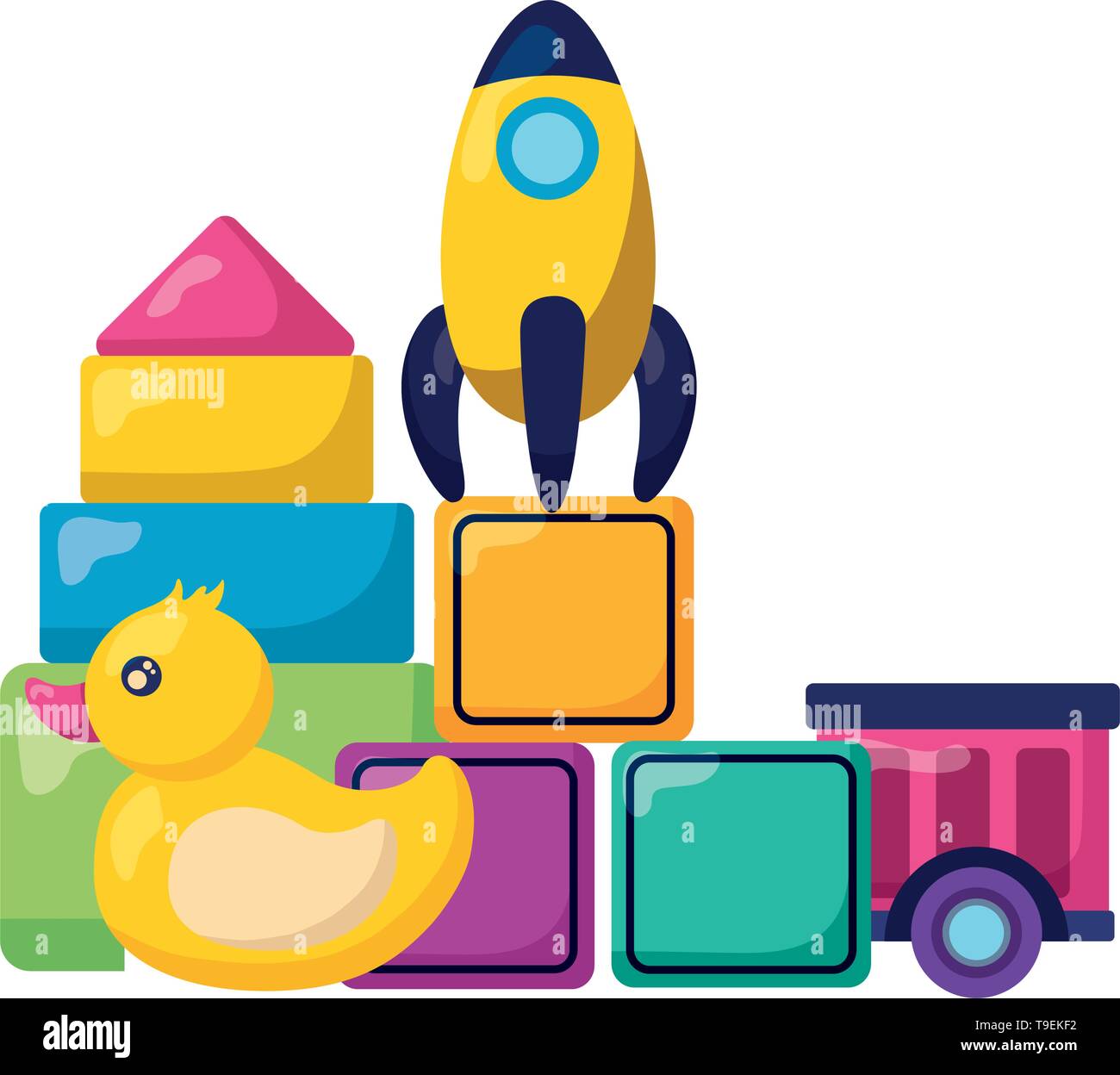 kids toys design Stock Vector Image & Art - Alamy