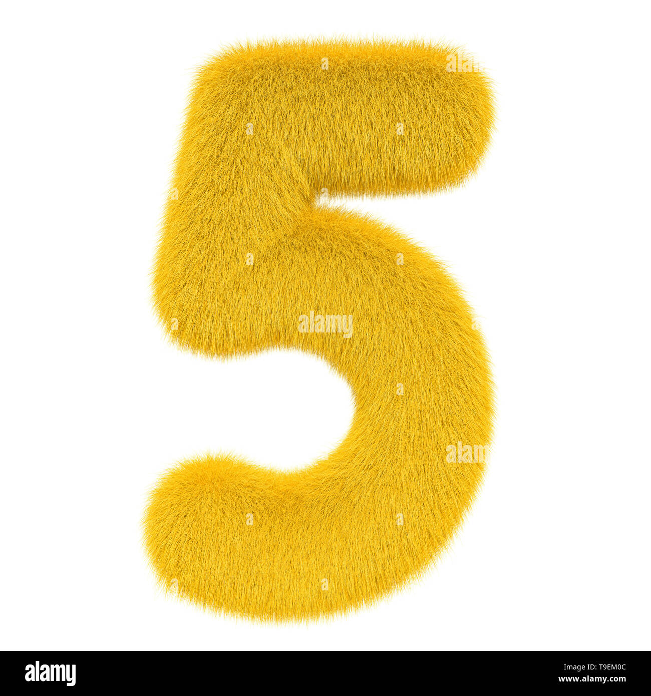 White color number 5 Cut Out Stock Images & Pictures - Alamy