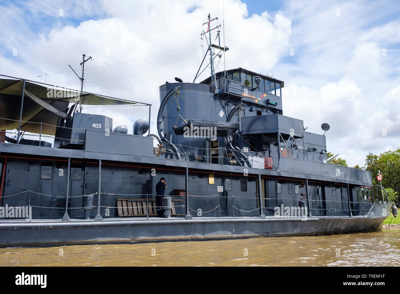 Ships of Peru Navy docked on Nanay River, Peruvian Amazon, Iquitos ...