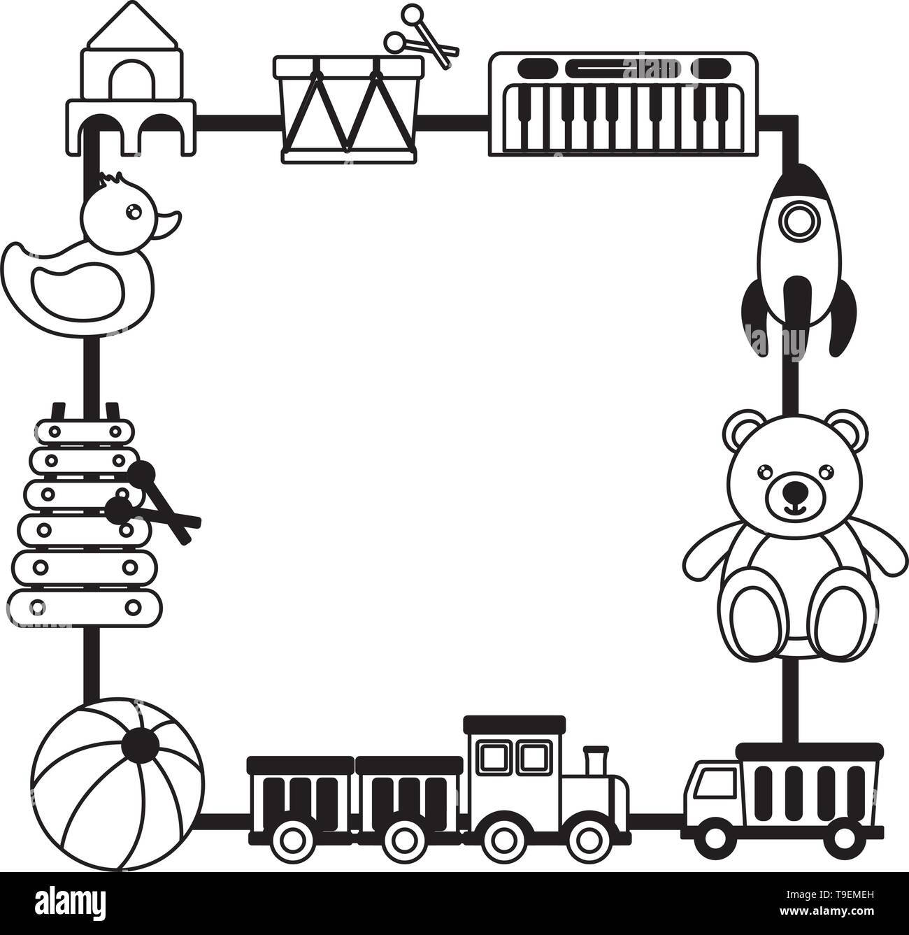 kids toys design Stock Vector Image & Art - Alamy