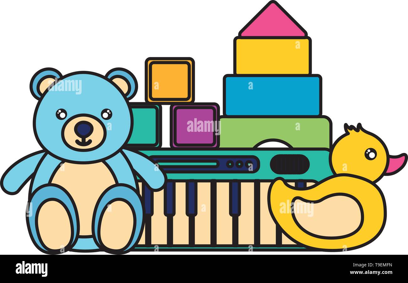 Kids wood block shape Stock Vector Images - Alamy