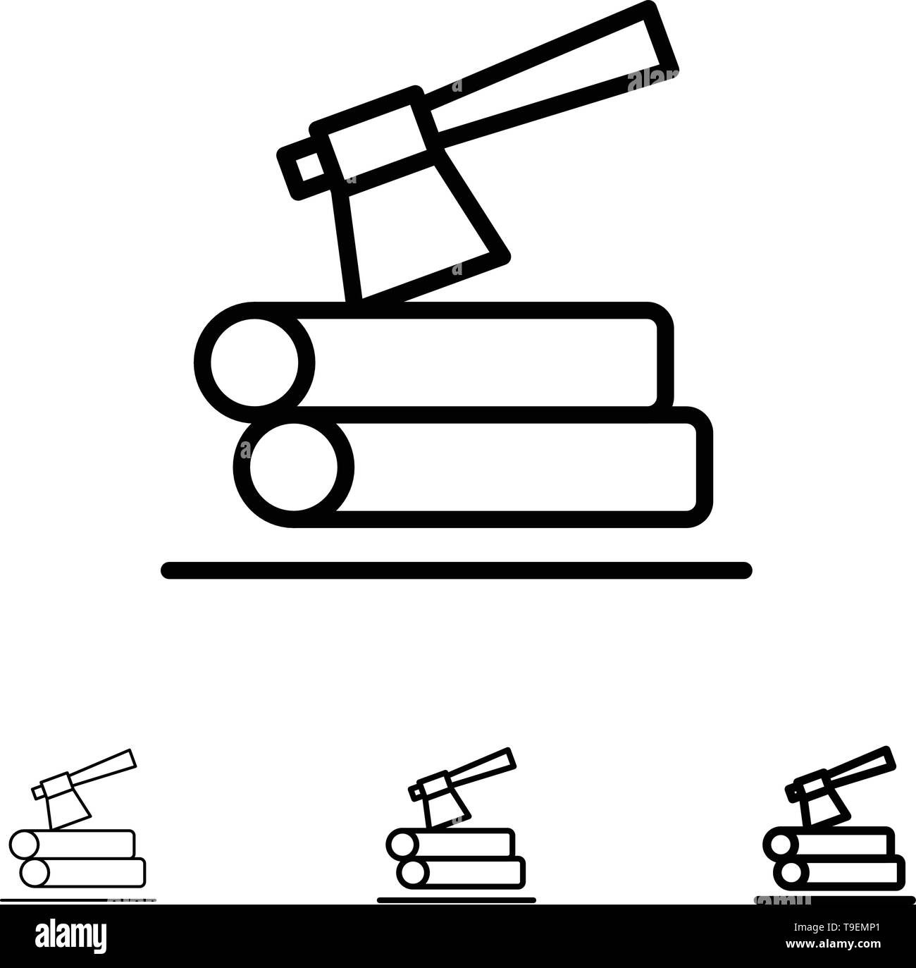 Cartoon log Black and White Stock Photos & Images - Alamy