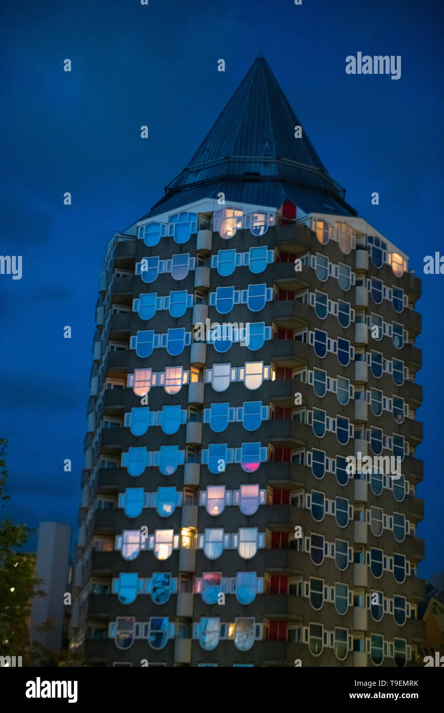The Blaaktoren Rotterdam by architect Piet Blom - Het Potlood the ...