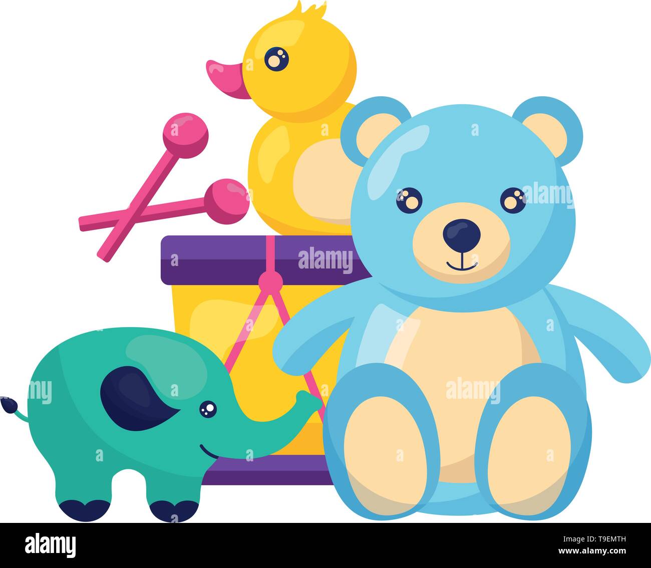 kids toys design Stock Vector Image & Art - Alamy