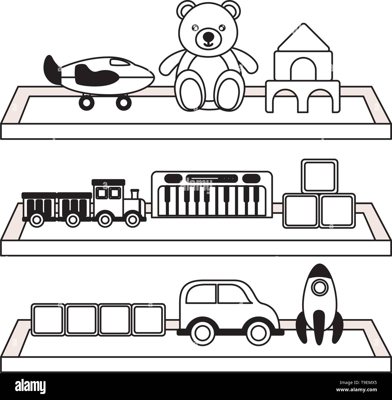 kids toys design Stock Vector Image & Art - Alamy