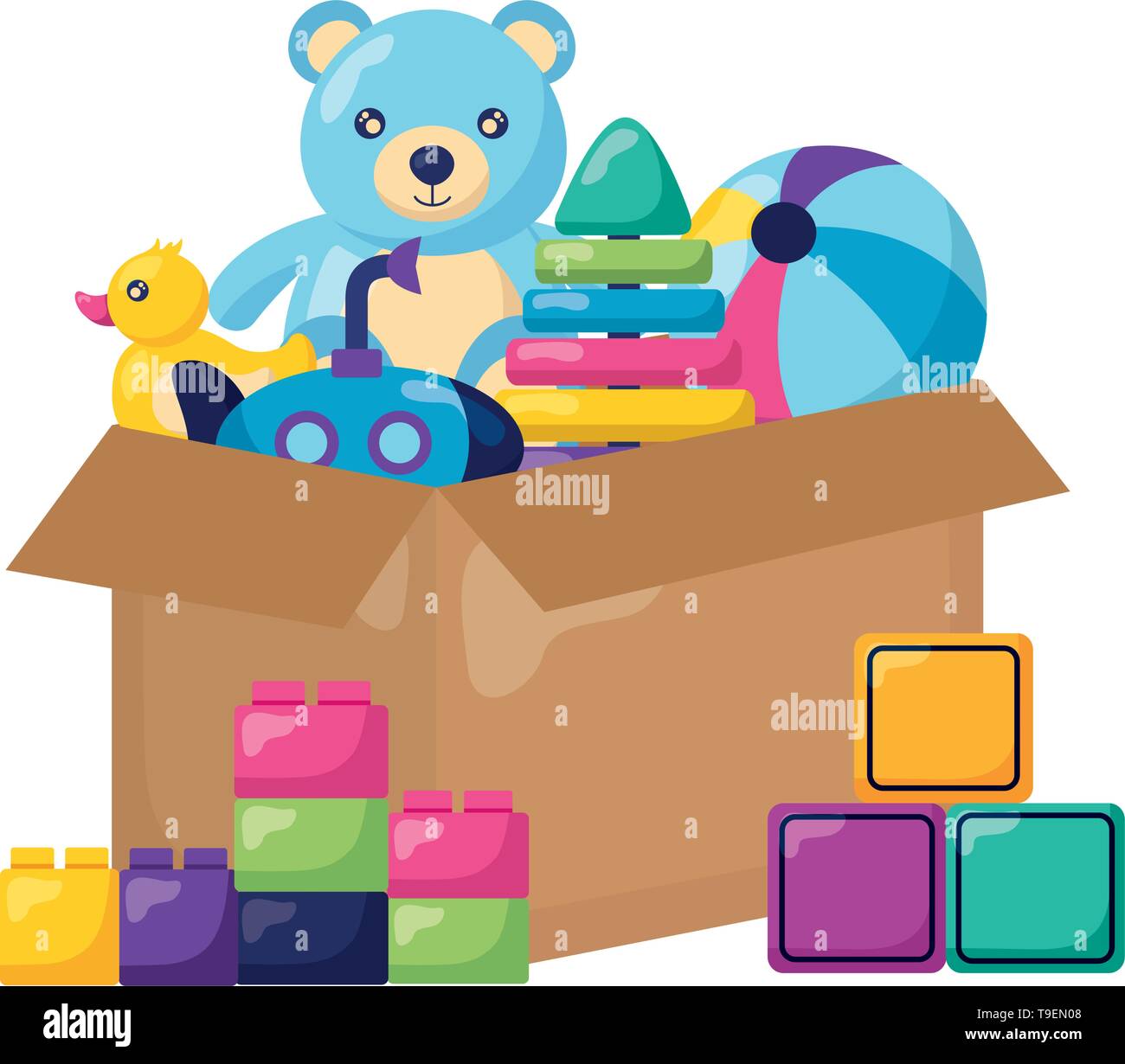 kids toys design Stock Vector Image & Art - Alamy