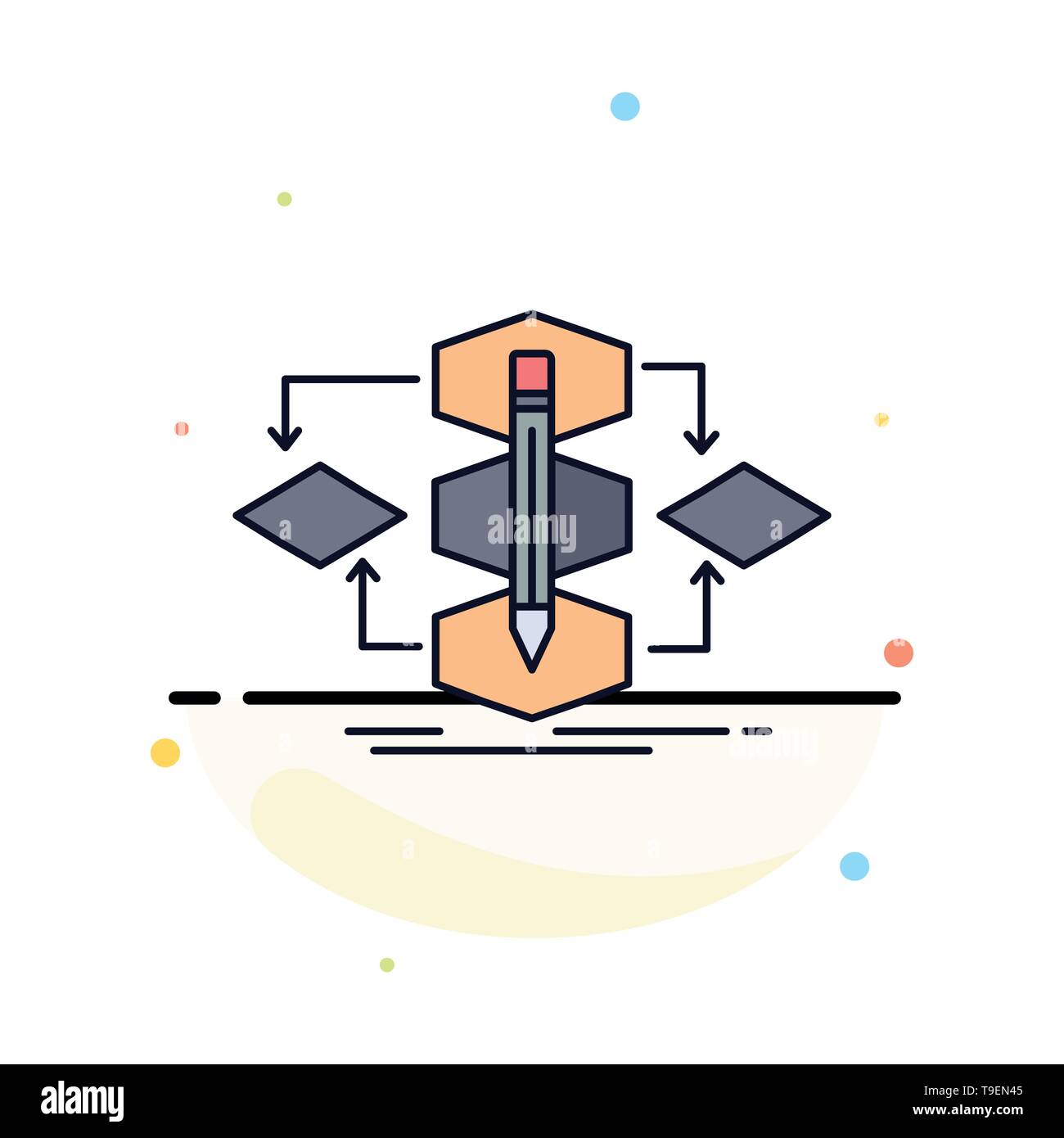 Work processes flow workflow Cut Out Stock Images & Pictures - Alamy