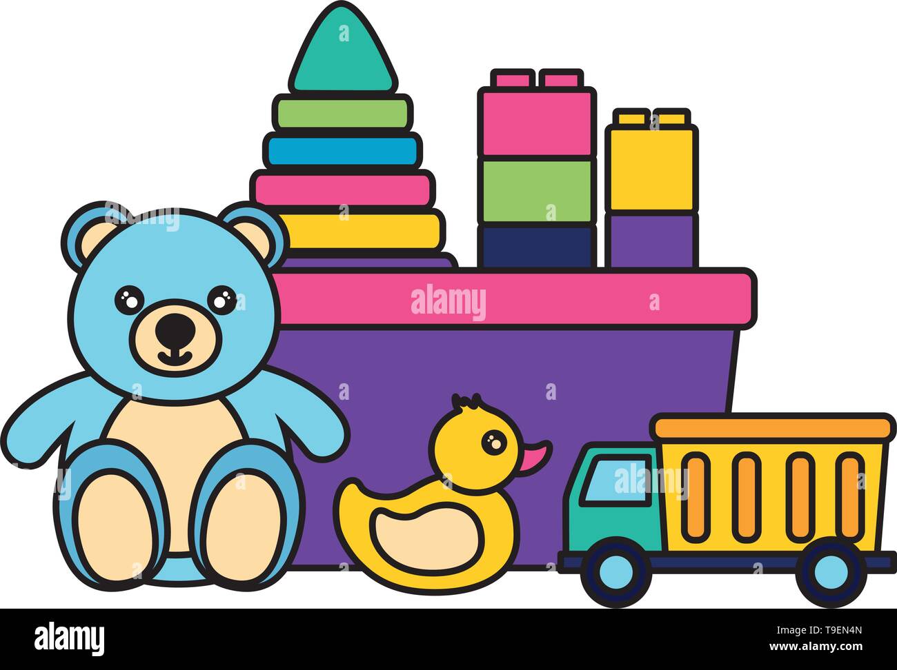 kids toys design Stock Vector Image & Art - Alamy
