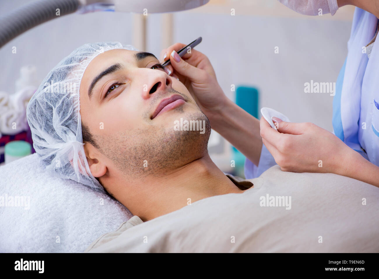Man removing makeup hi-res stock photography and images - Alamy