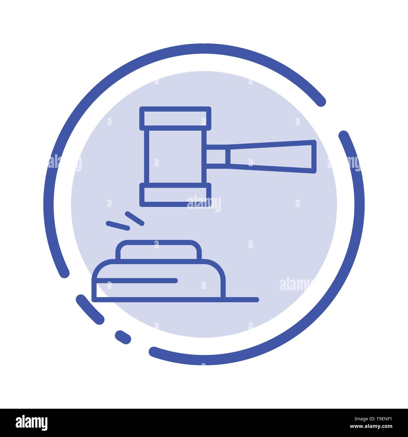 Gavel Blue Icon
