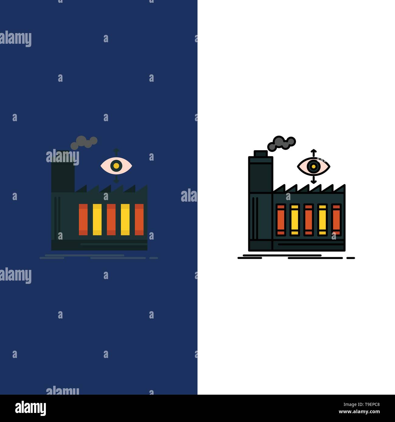 Coal mine power station pollution smoke Stock Vector Images - Alamy