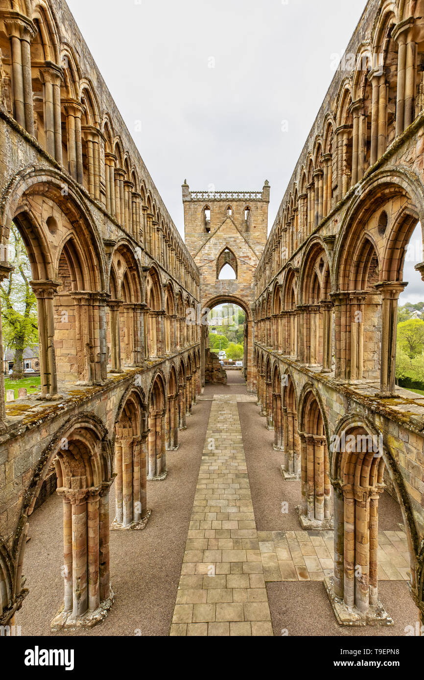 Jedburgh Abbey in the Scottish Borders, Scotland Stock Photo - Alamy
