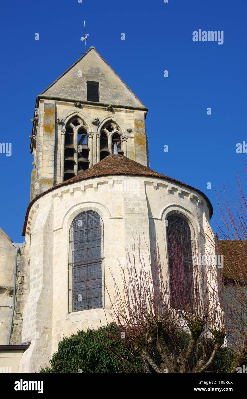 Church in a village near Paris in France, Europe Stock Photo - Alamy