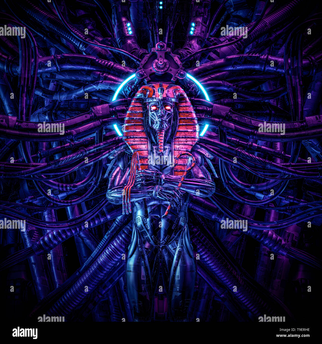 3d illustration ancient egyptian god hi-res stock photography and ...