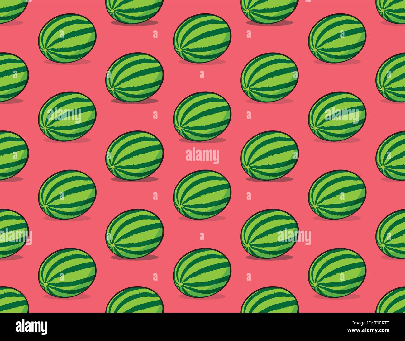 WaterMelon Seamless Texture on Red Stock Vector Image & Art - Alamy