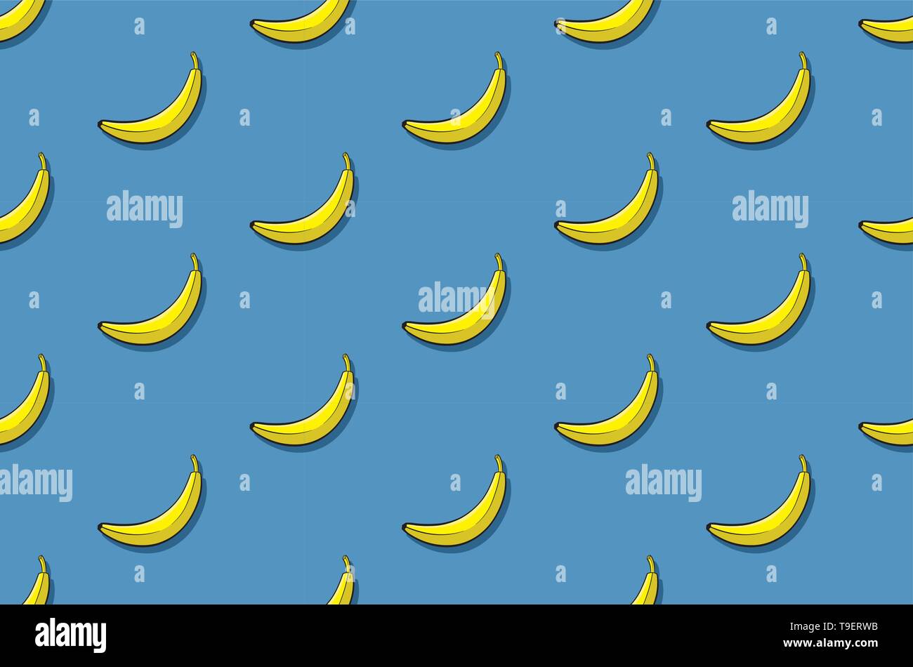 Banana seamless design Stock Vector Images - Alamy