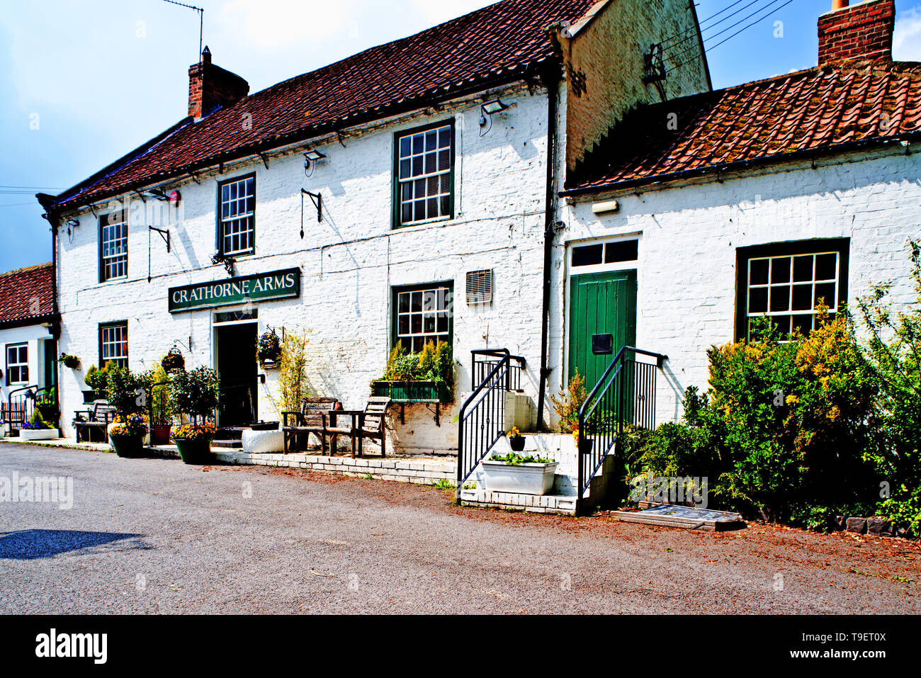 The Crathorne Arms, Crathorne, North Yorkshire, England Stock Photo - Alamy