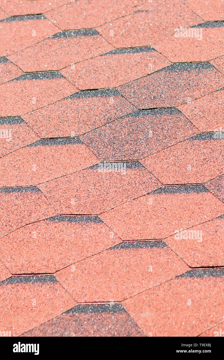 Closeup bitumen shingle roof pattern hi-res stock photography and ...
