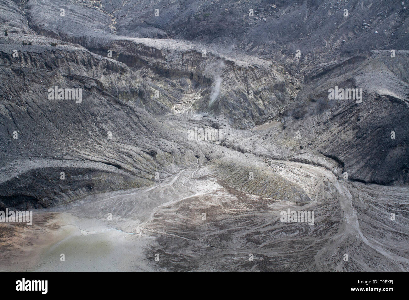 Tangkuban Perahu Volcanic Crater, Kawah Ratu West Java Indonesia Stock ...
