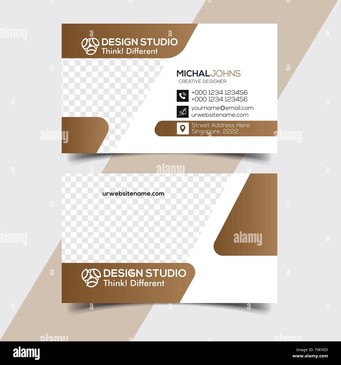 Creative business card design Stock Vector Images - Alamy