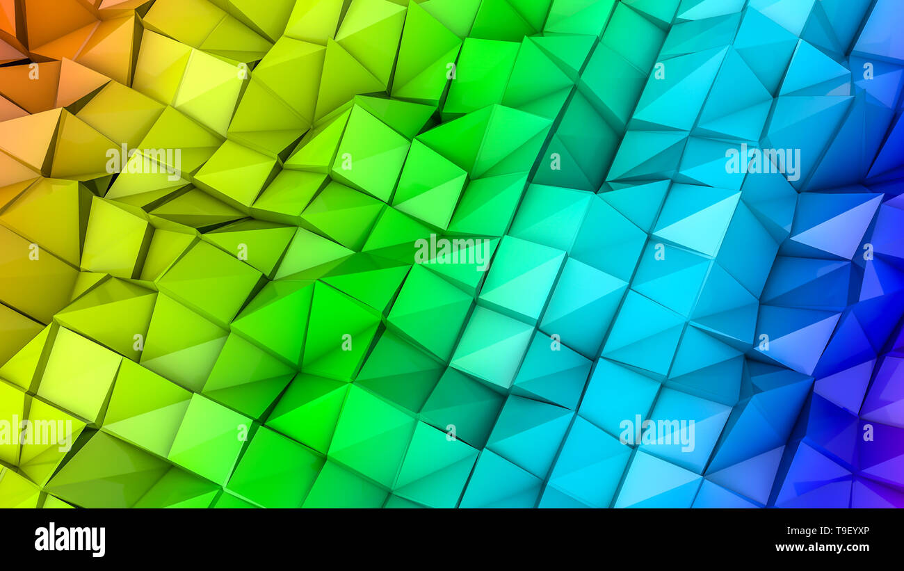 three-dimensional plane of iridescent color. 3d render Stock Photo - Alamy