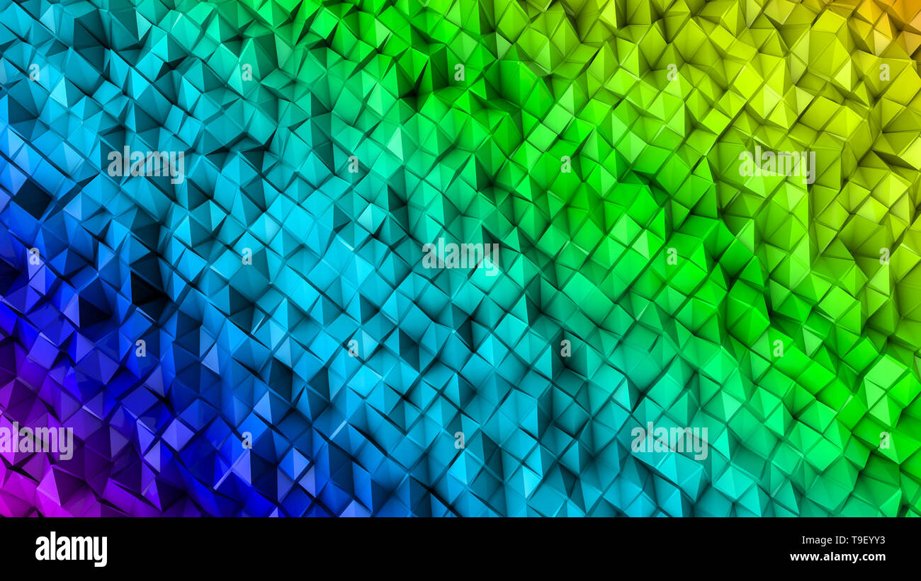three-dimensional plane of iridescent color. 3d render Stock Photo - Alamy